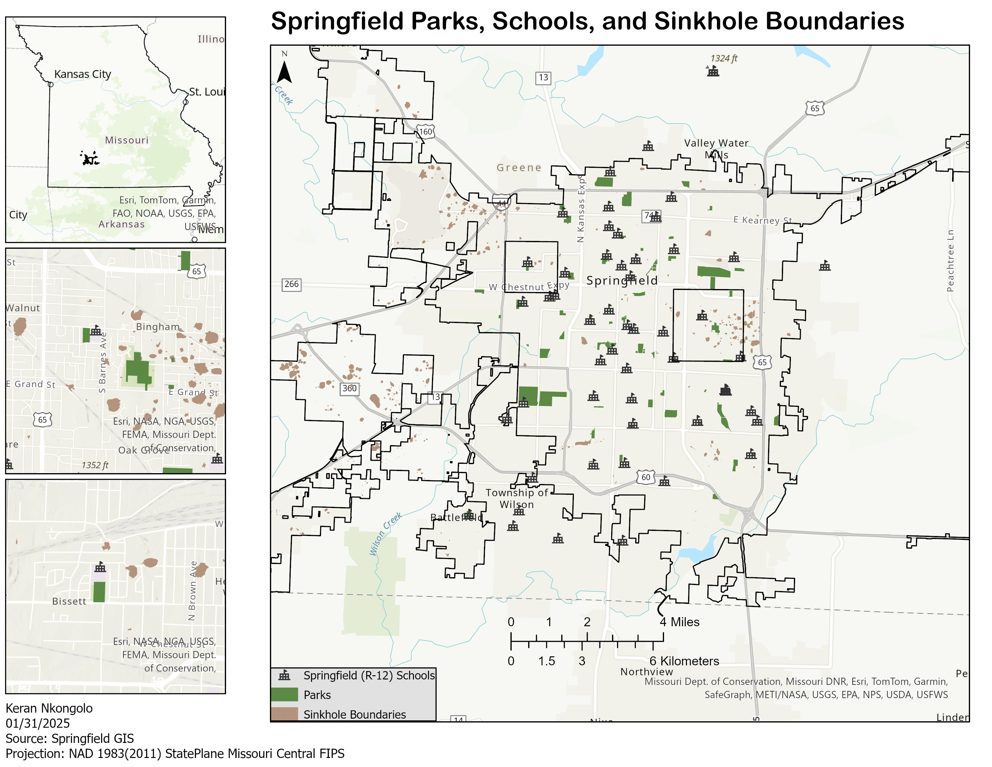 Springfield Sinkholes | Spatialnode